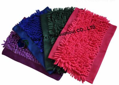 China Cabeça vermelha verde do espanador de Microfiber da substituição do Chenille, cabeça lavável lisa do espanador à venda