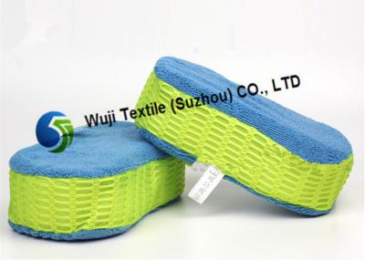 China Ergonomically Designed Super Soft Microfiber Car Wash Sponge with Wrist Band for sale