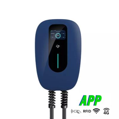Cina Caricabatterie da casa per veicoli elettrici tipo 2 RFID 400V 32 Amp Punto di ricarica per auto OCPP 1,6 Json in vendita