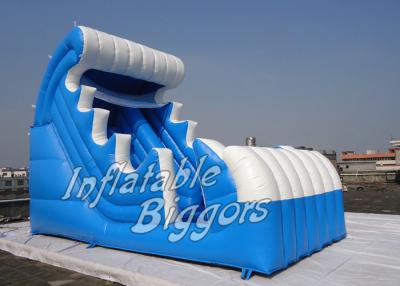 Китай Прокат с мощной воздуходувкой, голубая белизна скольжения воды PVC малышей взрослых раздувной продается