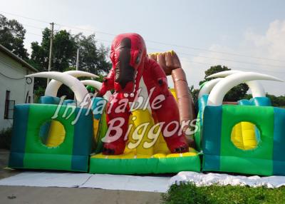 Cina La città gonfiabile verde enorme di divertimento per la pubblicità all'aperto, fa festa gli affitti gonfiabili in vendita
