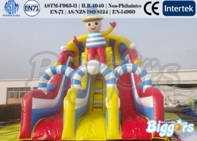 China A pista dobro caçoa corrediças infláveis para a corrediça inflável engraçada das crianças inflável à venda