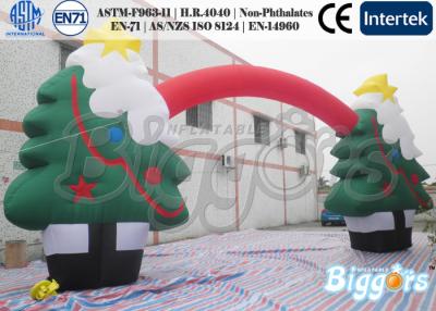 Cina Arco gonfiabile su ordinazione di Natale di pubblicità con sicurezza dell'aeratore in vendita