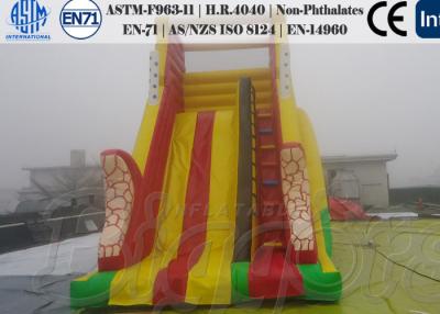Cina Il rosso commerciale scherza il PVC di resistenza all'acqua 0.55mm dei giocattoli degli scivoli gonfiabili in vendita