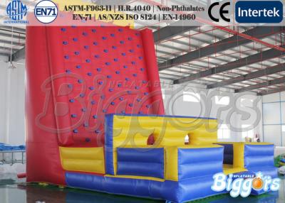 Cina giochi gonfiabili sani di sport del PVC di 0.55mm che scalano parete per affitto in vendita