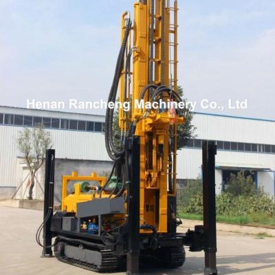 중국 350m 굴착 깊이 고무 뚜라미 트랙 물 우물 굴착 리그 Pneumatic Rubber Crawler Drilling Rig 판매용