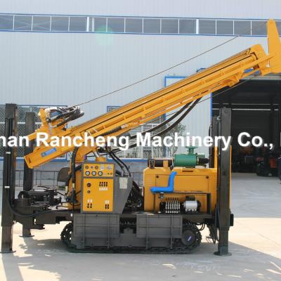 중국 350m 굴착 깊이 고무 뚜라미 트랙 물 우물 굴착 리그 Pneumatic Rubber Crawler Drilling Rig 판매용