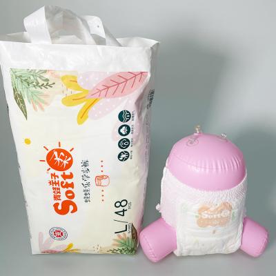 Cina Il pannolino neonato Uni-morbido eliminabile con 4 pannolini del bambino del grado in pacchetto sicuro tira sul pannolino del bambino in vendita