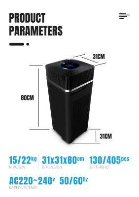 China Van de de Luchtsterilisator H13 Hepa van het huis220v Plasma van de de Filterlucht de ZuiveringsinstallatieLuchtzuiveringstoestel Te koop