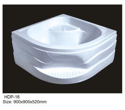 Chine Plateau acrylique de douche, bassin de douche, base acrylique HDP-16 de douche à vendre