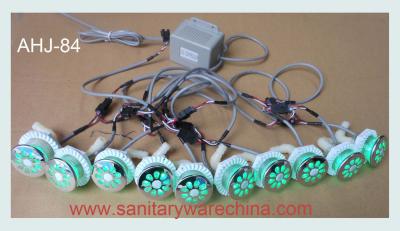 China waterproof RGB LED underwater massage led spa bubble air jet light AHJ-84 for sale