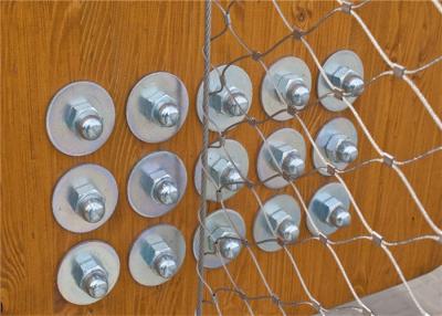 China 7 X 7 Light X Tend Cable Mesh 80x80mm / Architectural Stainless Steel Wire Rope Net for sale
