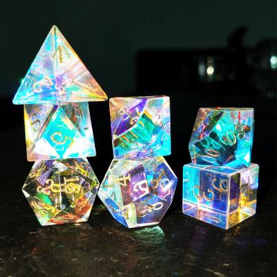 Cina I dadi acrilici del gioco di ruolo hanno messo i dadi Polyhedral in serie 10 parteggiati in vendita