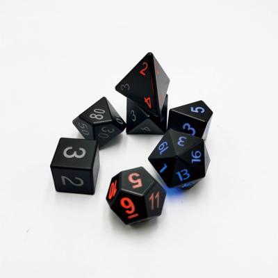 Cina Mini Polyhedral Board Game Dice su ordinazione Forest Light Glow In Dark in vendita