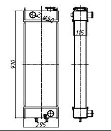 Китай Цистерна с водой радиатора 22B-03-12110 экскаватора PC138 PC138US-2 продается