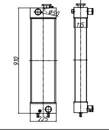 Китай Радиатор 225mm широкое 22B-03-13110 экскаватора PC138-2 KOMATSU продается