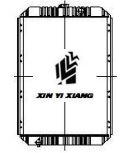 China Baugerät-Teile Daewoos DH300-7, 1270mm Aluminiumbagger Radiator zu verkaufen