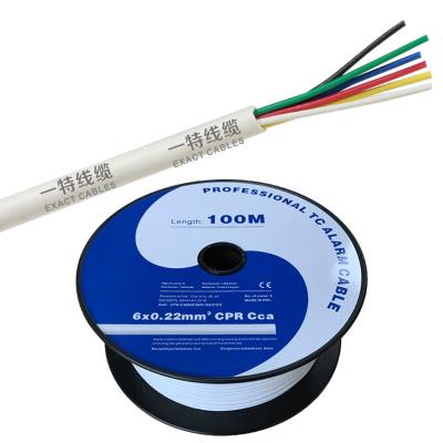 Cina Cavo di sicurezza di allarme composito di PVC isolato con filo di rame nudo 2X0.50 6X0.22 in vendita