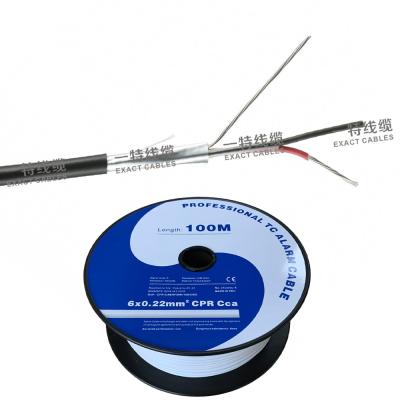 Cina 2 Core 0,22mm2 Cable di allarme CPR Eca senza schermo con isolamento in PVC e giacca in vendita