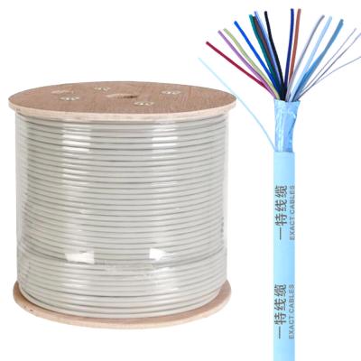Cina 12 nuclei X0.22 solido 4x0.5 mm cavo di allarme CCA non blindato EN50575 IEC6032-1 Isolamento PVC in vendita