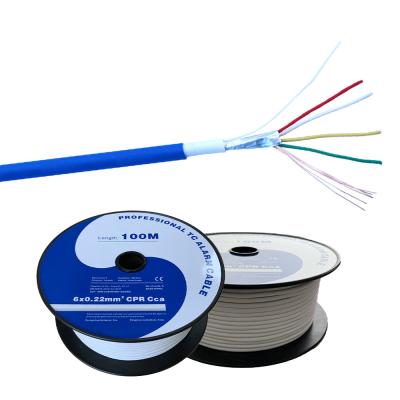 Cina Conduttore di rame 10x0.22mm2 Isolamento PVC CCA blindato e giacca Cavo di allarme a filo nudo in vendita