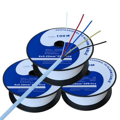 Cina 2X0.50 6X0.22 Cavo di sicurezza di allarme CPR composito blindato con nucleo di filo di rame nudo in vendita