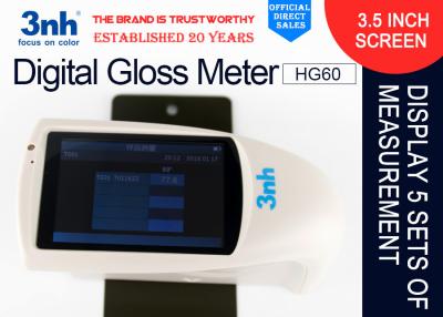 Cina Metro economico HG60 di lucentezza di Digital del cavo di USB nell'ambito della sorgente luminosa del CIE C per la prova di lucentezza della superficie di struttura della pelle in vendita