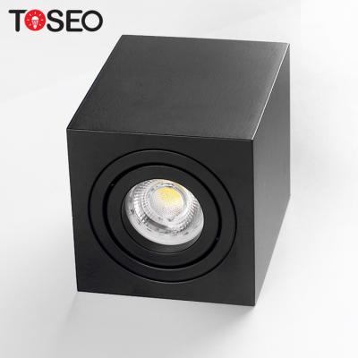 Cina Alluminio puro del supporto di Ra90 6W del nero regolabile di superficie di Downlight GU10 in vendita