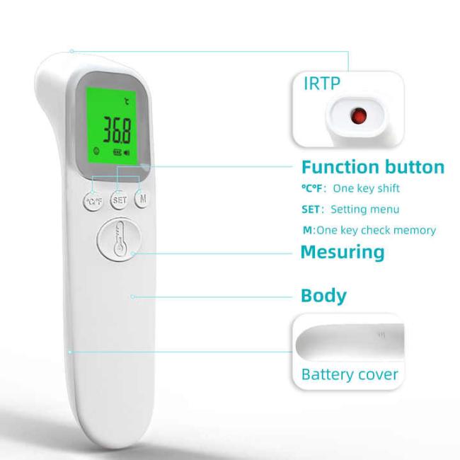 WELLFAR AD802 Infrared Thermometer in use