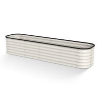 Quality 8*2*1.5 Ft Modular Galvanized Steel Oval Raised Garden Planter Bed For Flowers for sale