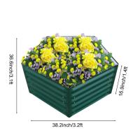 Quality ISO Large Bottomless Metal Galvanized Elevated Raised Bed For Vegetables Fruits for sale
