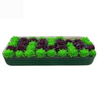 Quality Double Layer Galvanized Raised Garden Bed Kit 6.4*3.4*0.92Ft Galvanized Oval Raised Bed for sale