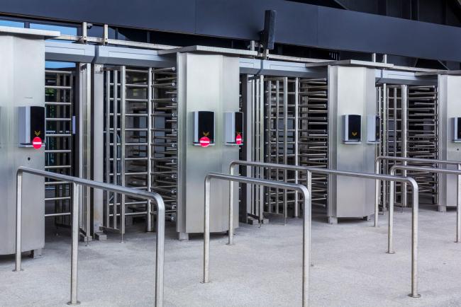 Full Height Rotating Turnstile Security Gate