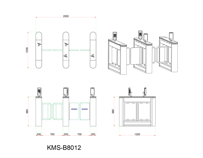 Swing Turnstile Access Control System