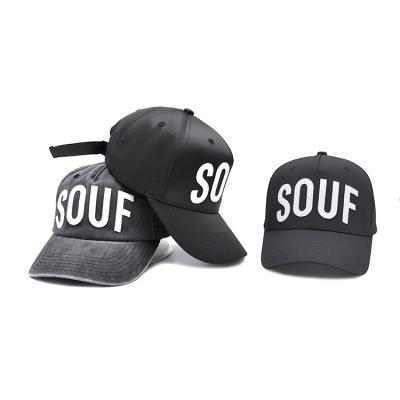 중국 맞춤형 로고 디자인을 위한 커브 피크 아플리케 패치가 있는 구조화된 야구 모자 5 패널 야구 모자 판매용