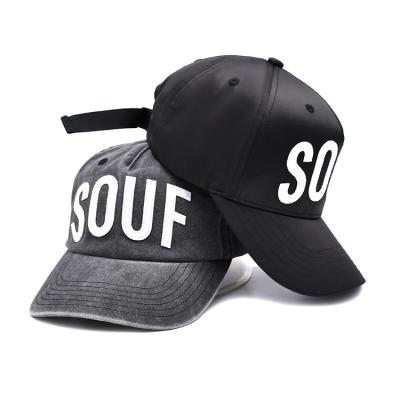 중국 맞춤형 로고 디자인을 위한 커브 피크 아플리케 패치가 있는 구조화된 야구 모자 5 패널 야구 모자 판매용