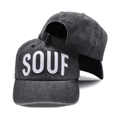 중국 맞춤형 로고 디자인을 위한 커브 피크 아플리케 패치가 있는 구조화된 야구 모자 5 패널 야구 모자 판매용