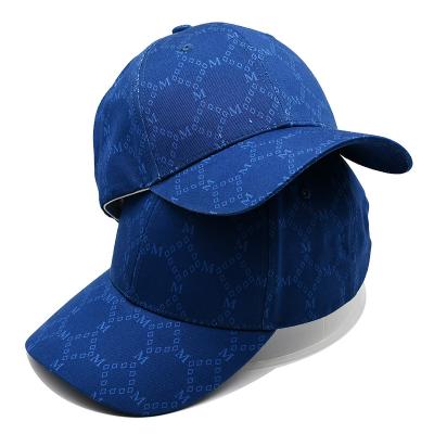 Китай Настройка Jacquard шапки с изогнутым визитором и регулируемым ремнем с вышитыми глазки совпадающие цвета ткани продается