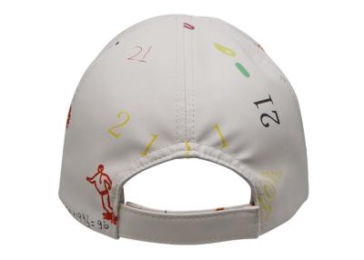 Chine Impression blanche de bande dessinée de chapeaux de papa de sports d'unité centrale et bord transparent réglables pour unisexe à vendre
