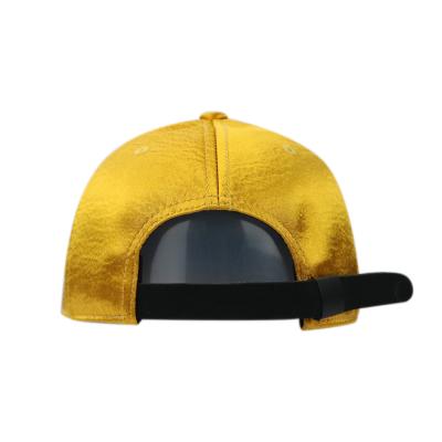 Chine Belle casquette de baseball jaune de satin, chapeaux de sport de ville pour la protection de Sun à vendre