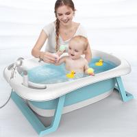 Quality 85*53*25cm Open Size Foldable Baby Bathtub With Stand Durable And OEM/ODM Support for sale