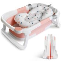 Quality Lightweight Baby Bathtub Plastic Collapsible Bathtub With Electronic Thermometer for sale