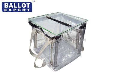 Cina Scatola di suggerimento di plastica riciclata dei materiali, chiara urna molle in vendita
