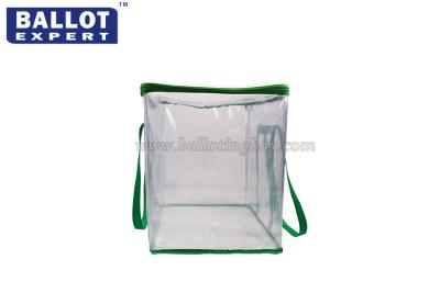 Cina Il PVC duro riveste l'urna di pannelli chiudibile a chiave, chiara urna di plastica di verde in vendita