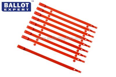 Cina la sicurezza di plastica con codice con barre della stampa numerata 100X sigilla gli anti furti 10,3 * 197mm in vendita