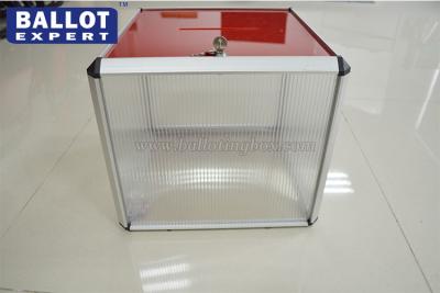Cina Urna acrilica di chiara carità media di tombola con le serrature 16 x 16 x a 16 pollici in vendita