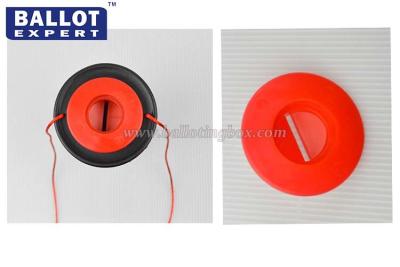 Cina Scatole di plastica di carità di raccolta di fondi rotonda della maniglia su misura per la raccolta dei soldi in vendita