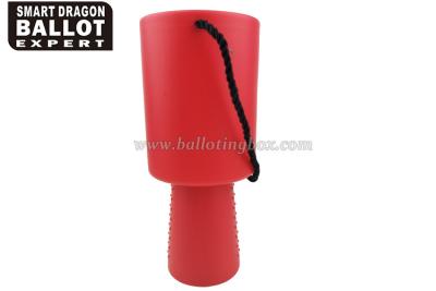 Cina Scatola di plastica 22,2 cm di carità di personalizzazione d'altezza intorno a giallo rosso e blu tenuti in mano in vendita