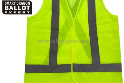 Cina Maglia riflettente gialla, arancio, verde di emergenza del poliestere dell'abbigliamento della maglia di sicurezza in vendita