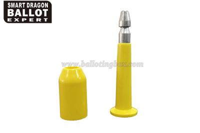 Cina Guarnizione inalterabile di plastica di Bolt del contenitore del metallo di guarnizioni di sicurezza di colore giallo in vendita